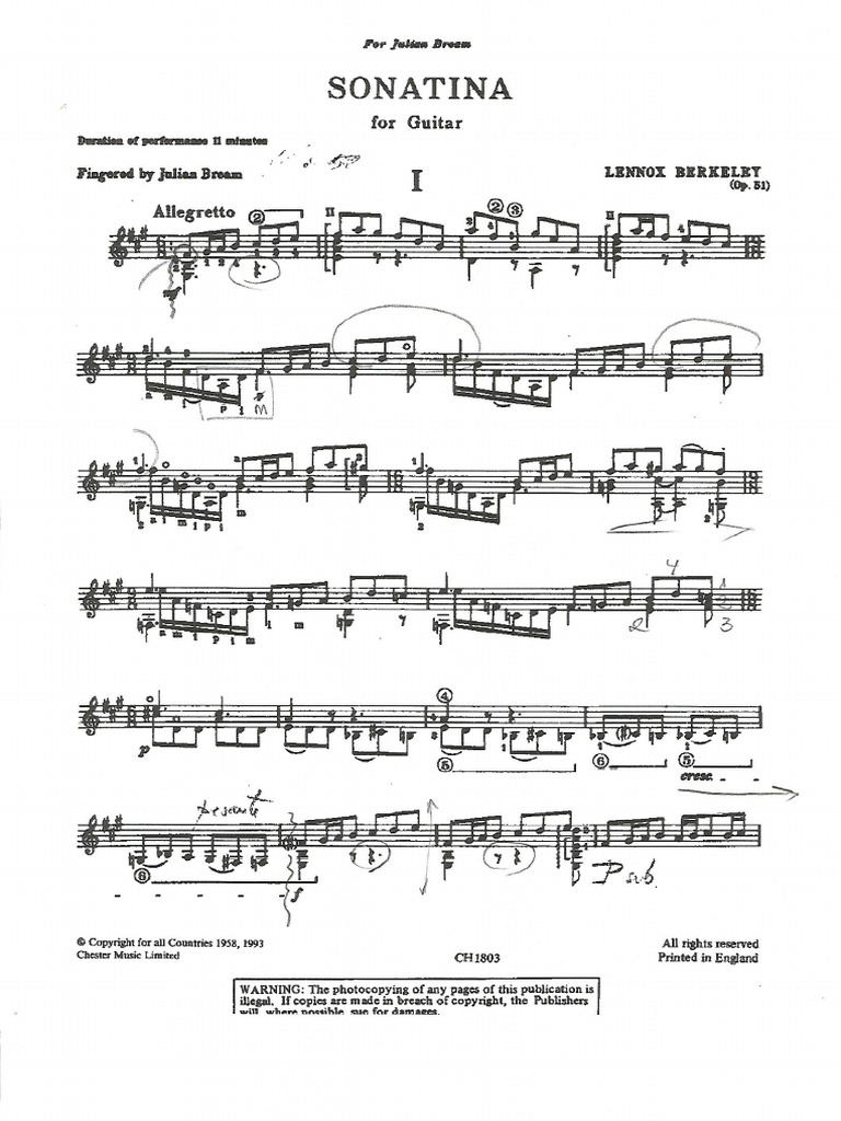Berkeley Sonatina | PDF | Entertainment (General)