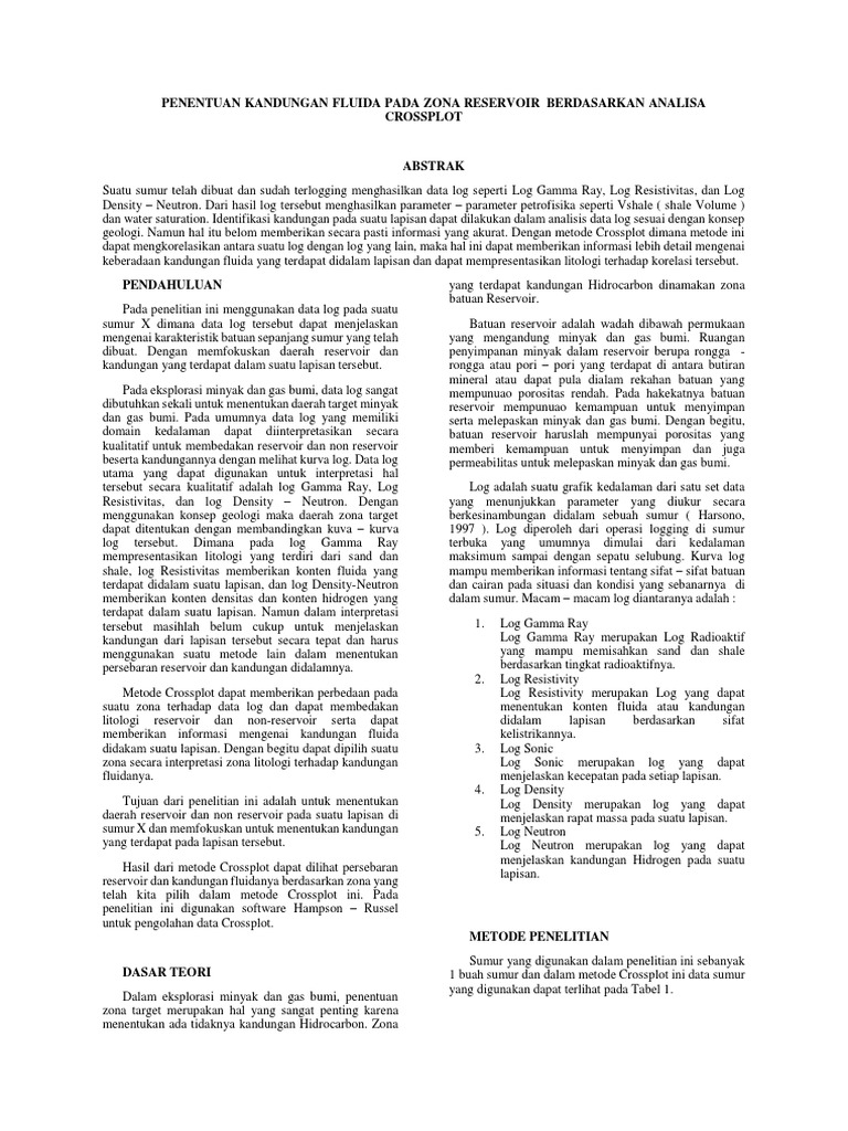 Paper Crossplot | PDF