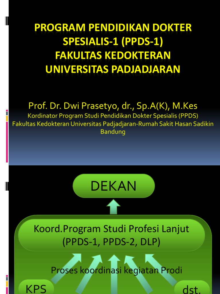 Sosialisasi PPDS-1 FK Unpad-RSHS | PDF