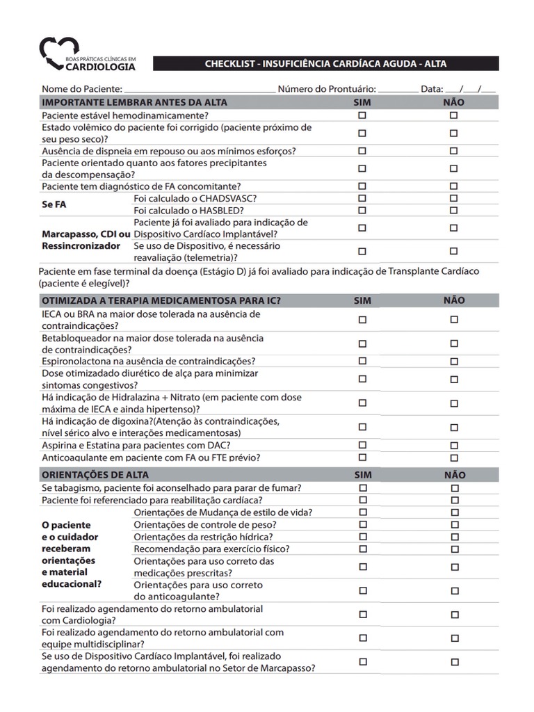 Check List Alta PDF | PDF