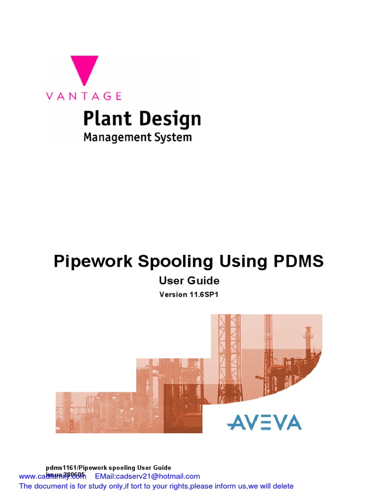 PDMS Pipe Work Spooling User Guide PDF | PDF | Menu (Computing ...