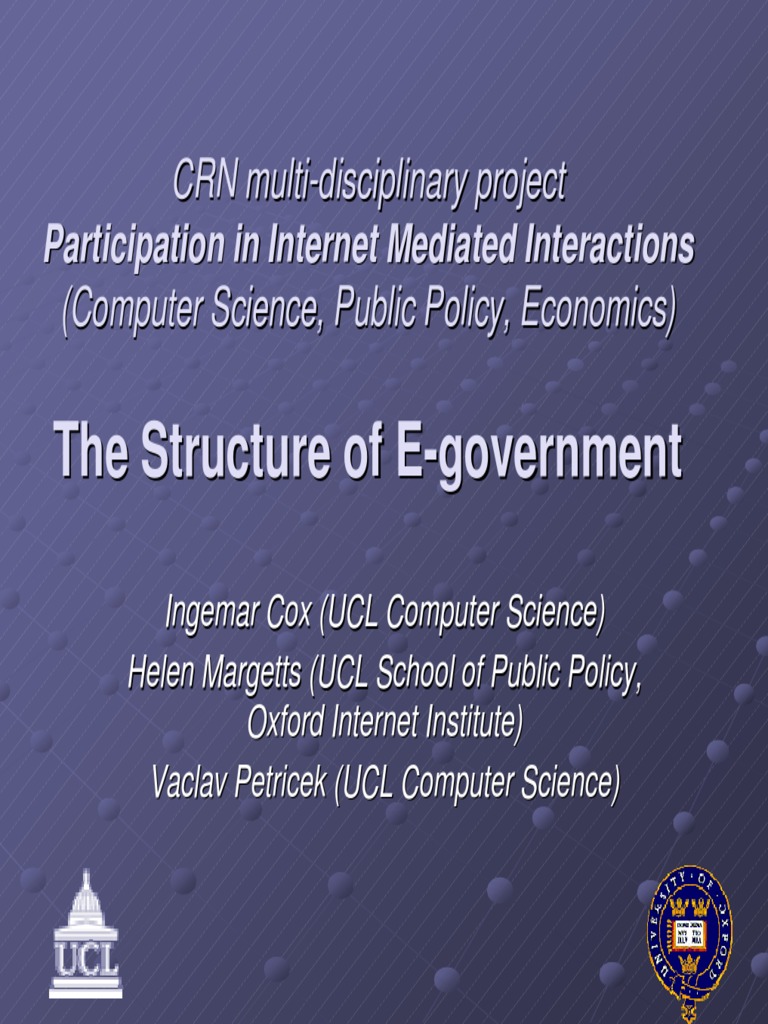 The Structure of E - Government | PDF | E Government | Internet