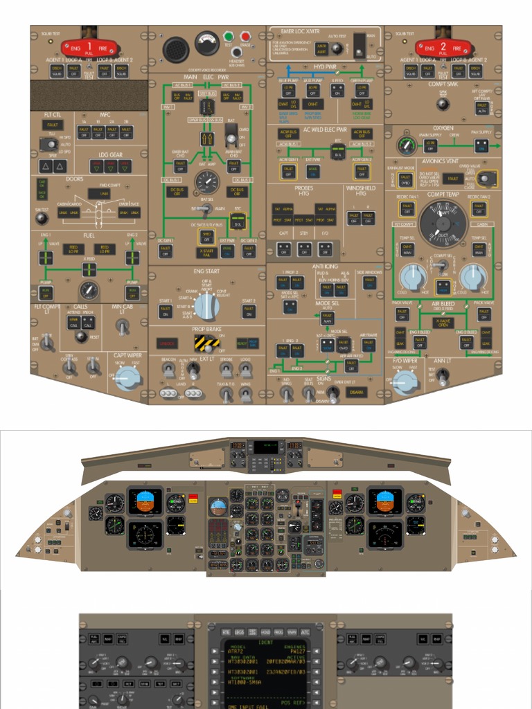 ATR 72 200 Not PEC Panels Printables PDF | PDF