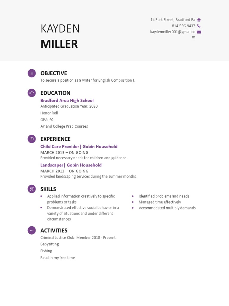 Miller: Kayden | PDF