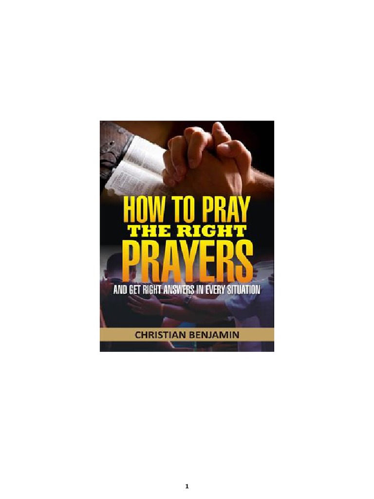 Praying Right | PDF | Lord's Prayer | Prayer
