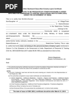 Alp - Self-Declaration by Obc (NCL) Candidate | PDF