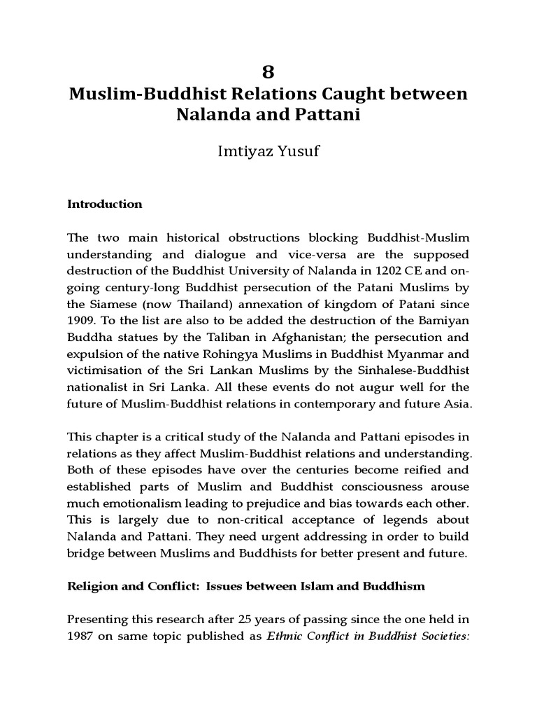 Muslim-Buddhist Relations: History and Conflict | PDF | Southeast Asia ...