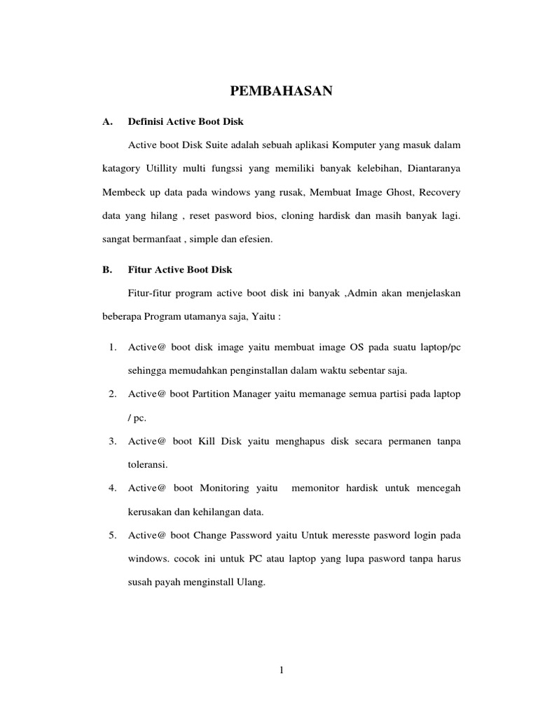 Materi Make Boot Active@ | PDF