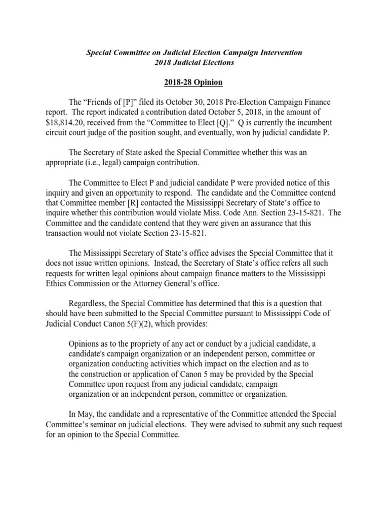 Dewey Arthur Opinion A | PDF | Judiciaries | Political Action Committee