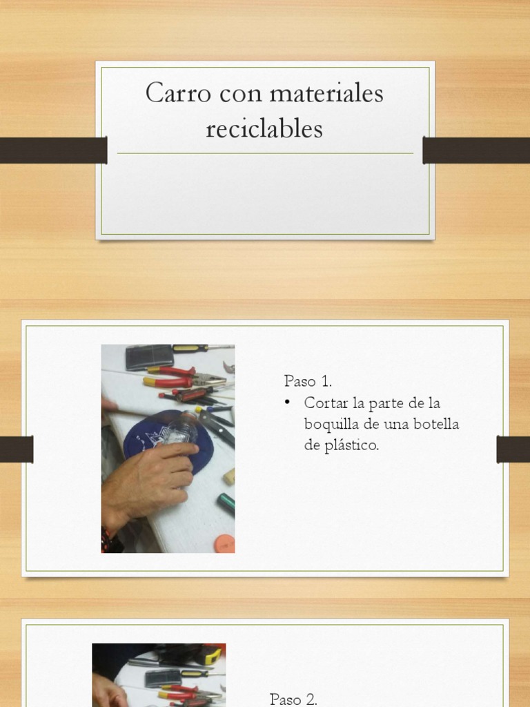 Carro reciclado paso a paso | PDF