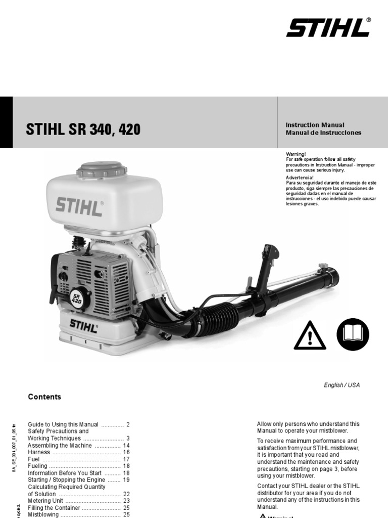 sr340 420 Manual PDF | PDF | Pesticide | Poison