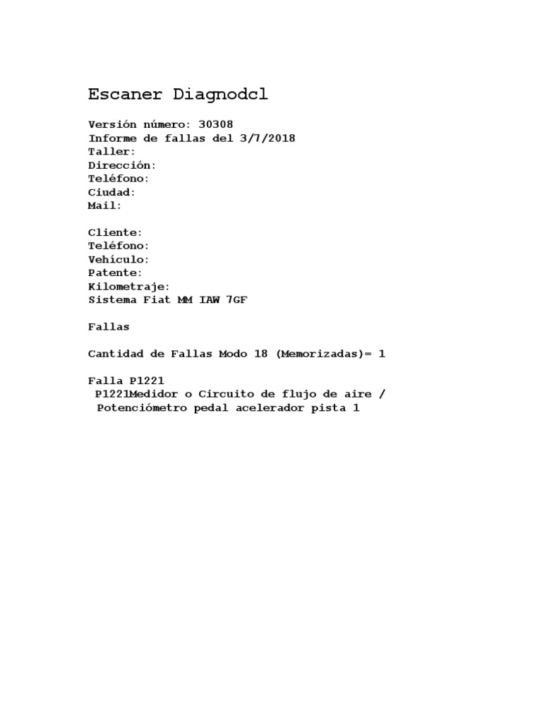 Reporte de Escaner | PDF