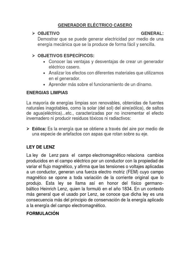 Proyecto de Fisica Este | PDF | Electricidad | Energía potencial