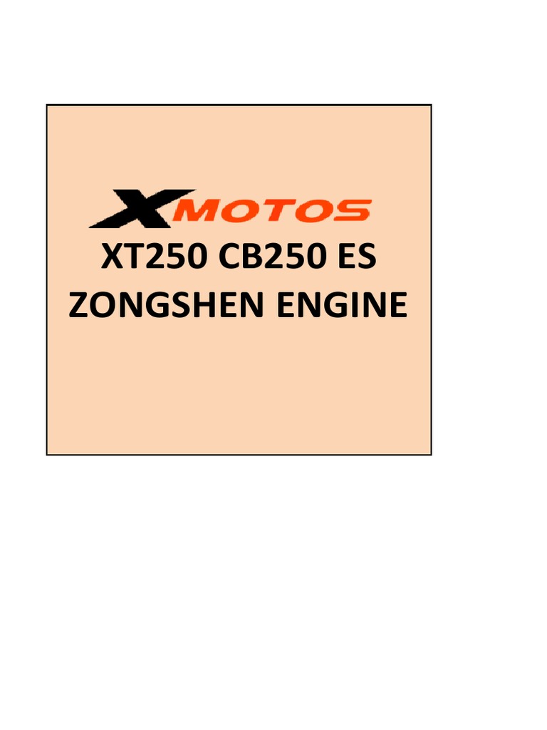 Zongshen 250CC Engine Parts List | PDF | Screw | Clutch
