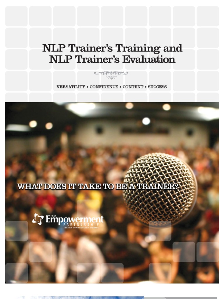 Nlp Trainer S Training And Nlp Trainer S Evaluation What Does It Take
