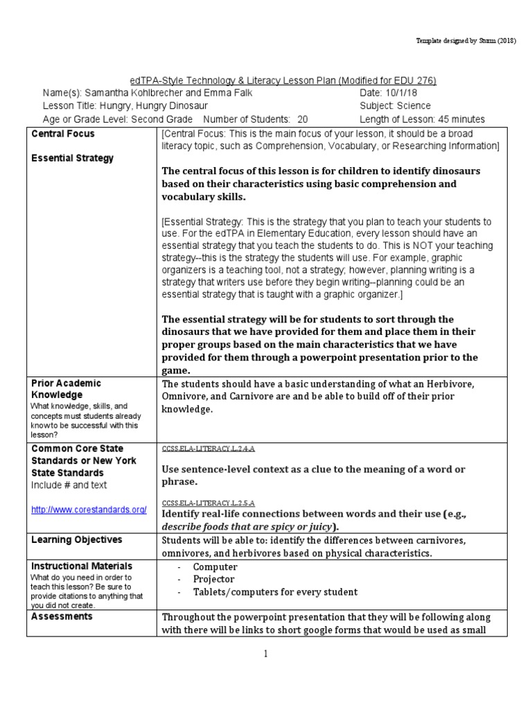 Samantha and Emmas Lesson Plan | PDF | Reading Comprehension | Behavior Modification