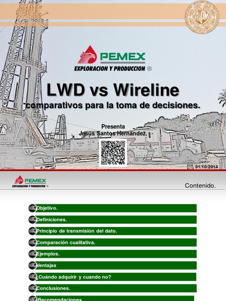 Comparativa LWD y Wireline en Perforación | PDF | Medición | Información