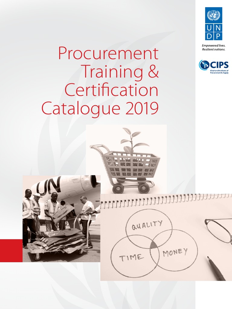 UNDP CIPS Training Catalogue 2019 PDF | PDF | Procurement | Risk Management