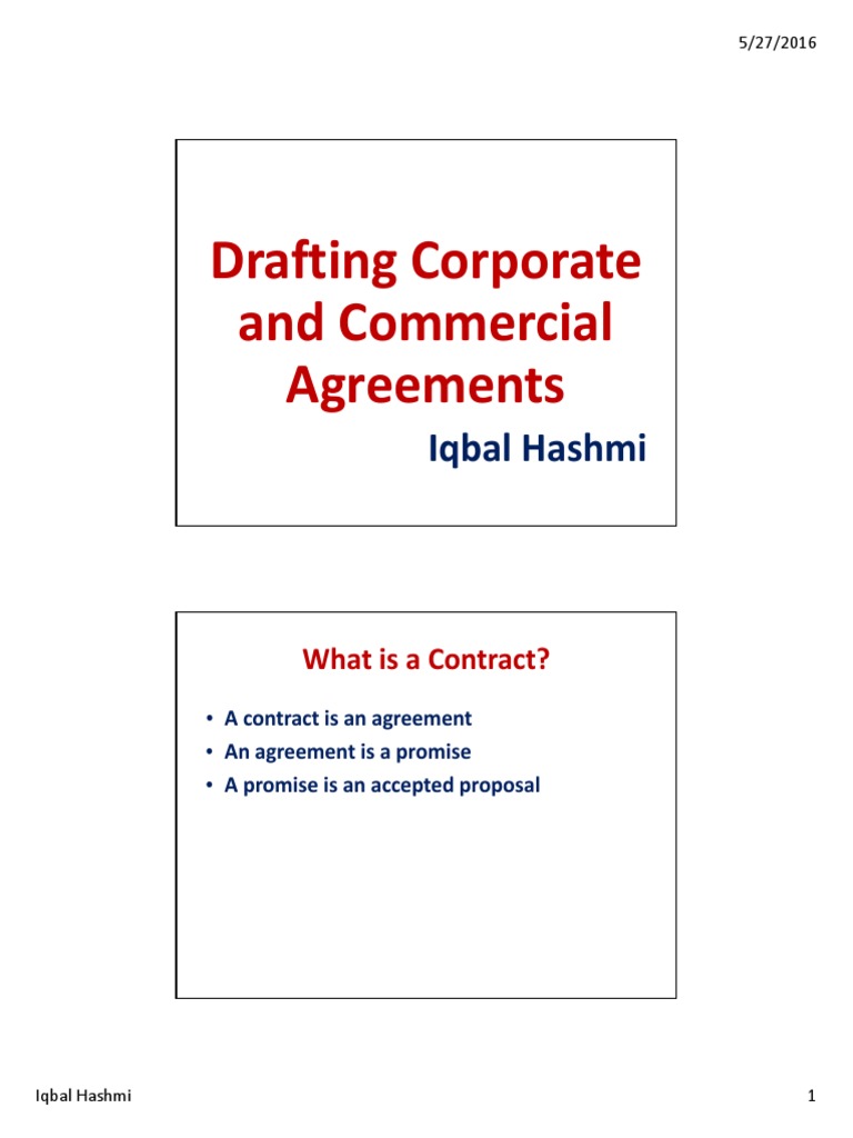 10 - Drafting Corporate & Commercial Agreements PDF | PDF | Employment ...