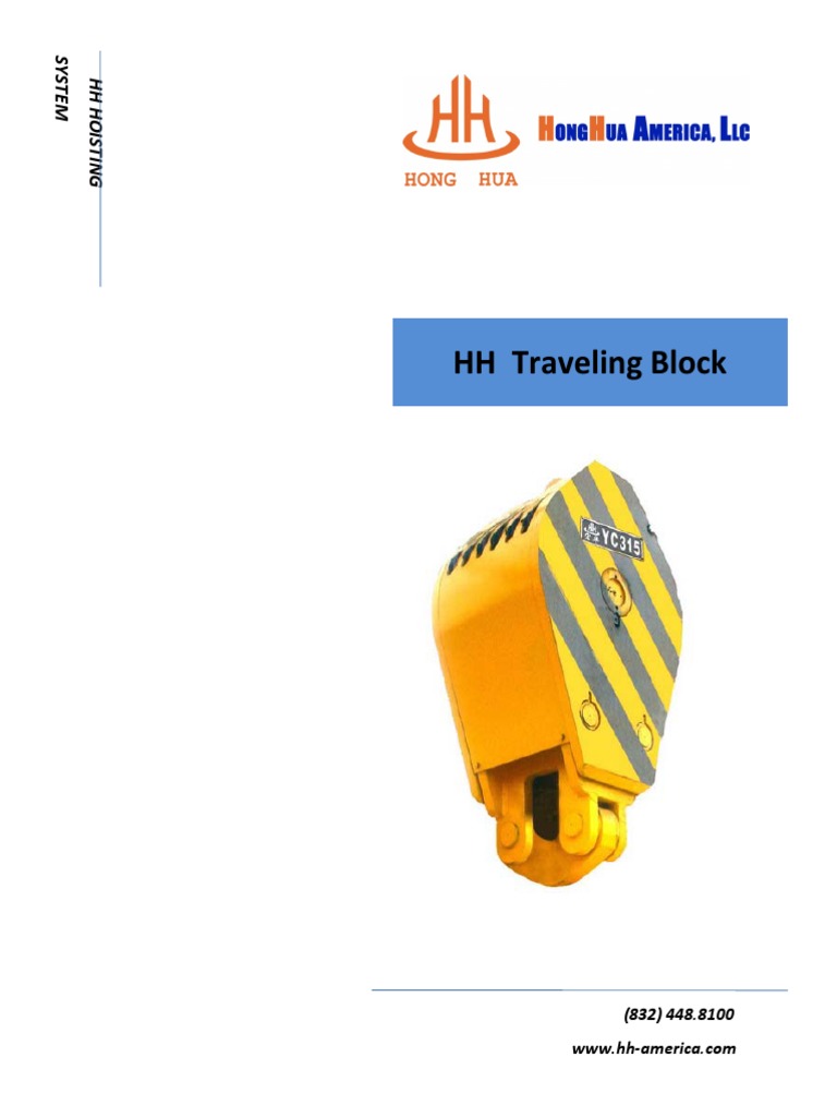 HH-Travling Block | PDF | Bearing (Mechanical) | Machines