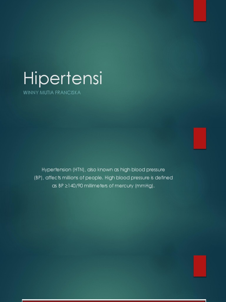 Hipertensi: Winny Mutia Franciska | PDF | Hypertension | Physiology