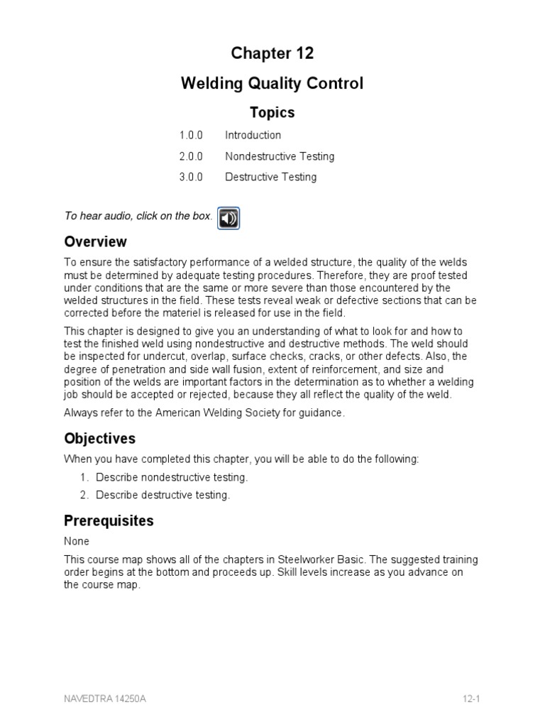 Welding Quality Control Methods | PDF | Nondestructive Testing | Welding