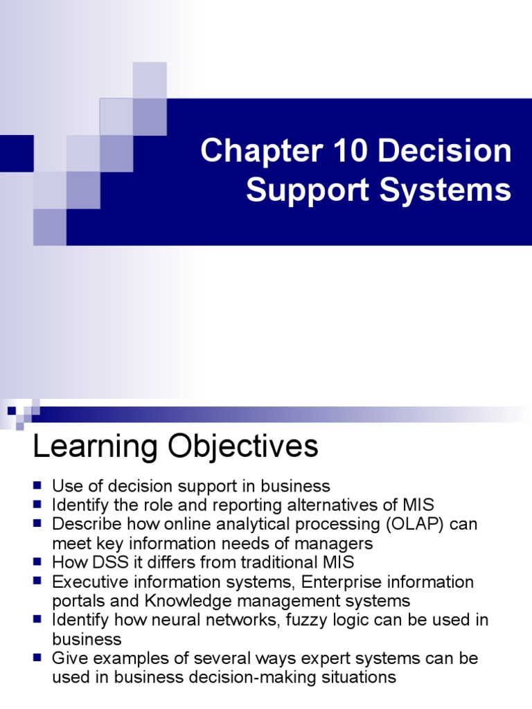 Chapter 10 Decision Support Systems | PDF | Decision Support System ...