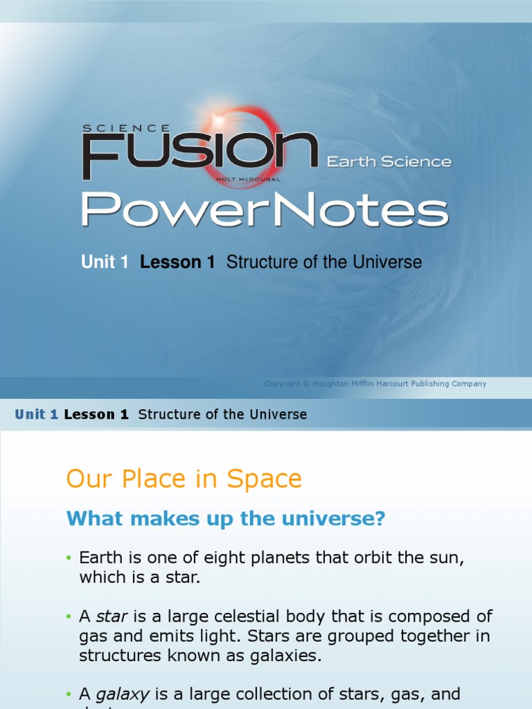 Lesson 1 - Structure of The Universe | PDF | Galaxy | Planets
