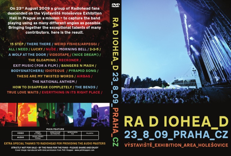Radiohead Prague DVD Cover PDF | PDF | Entertainment (General)