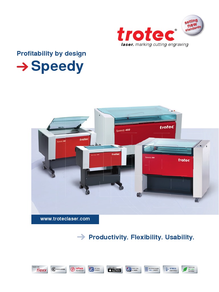 Laser Engraver Speedy Brochure PDF | PDF | Engraving | Laser