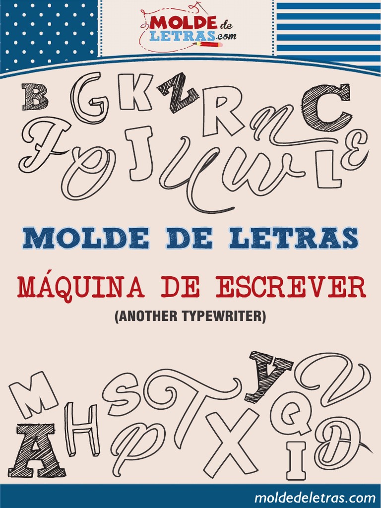 Moldes - Letras Maquinas de Escrever | PDF | Comunicação | Science