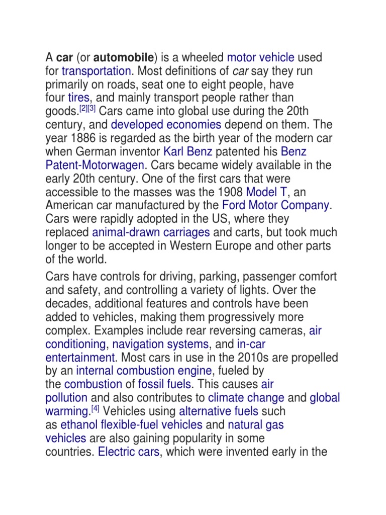 Car | PDF | Car | Transportation Engineering