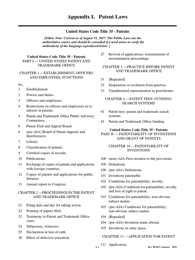 Consolidated Laws | PDF | Patent Application | Glossary Of Patent Law Terms