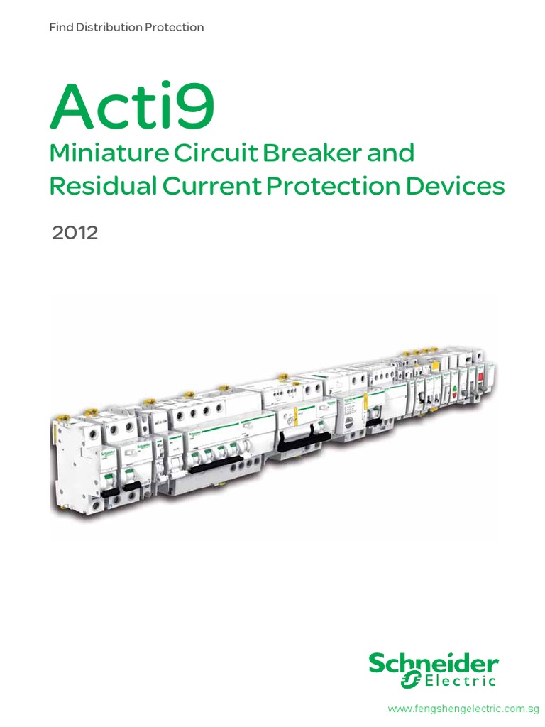 Schneider Acti9 MCBs PDF Alternating Current Power, 42% OFF