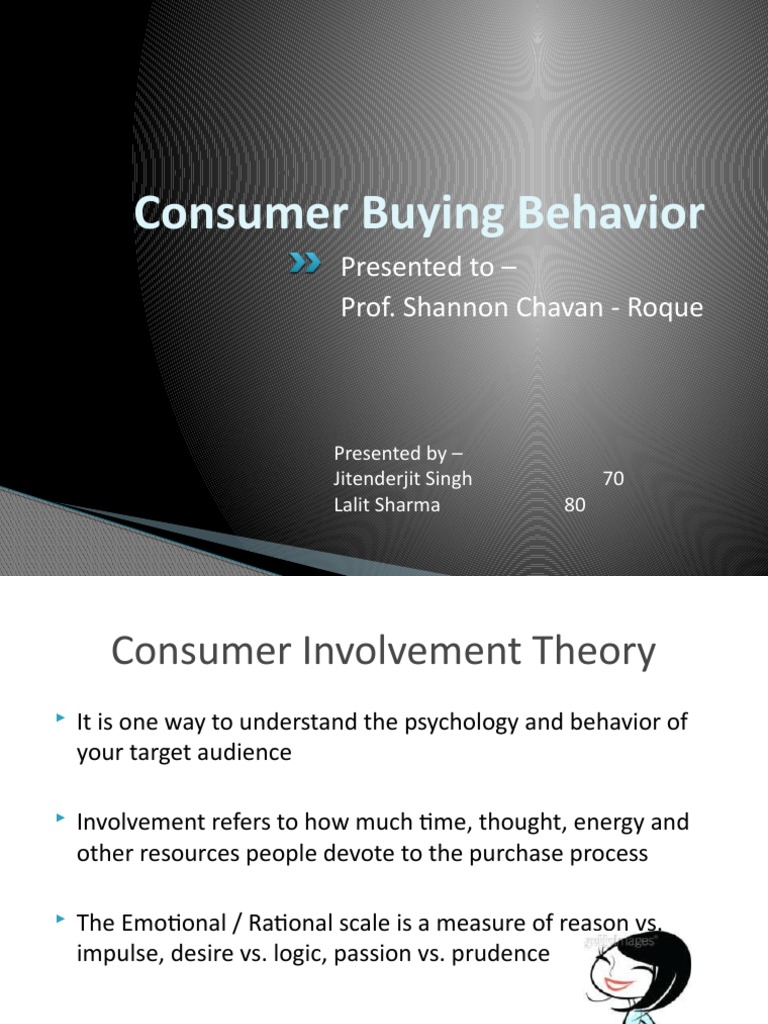 Consumer Involvement Theory | PDF