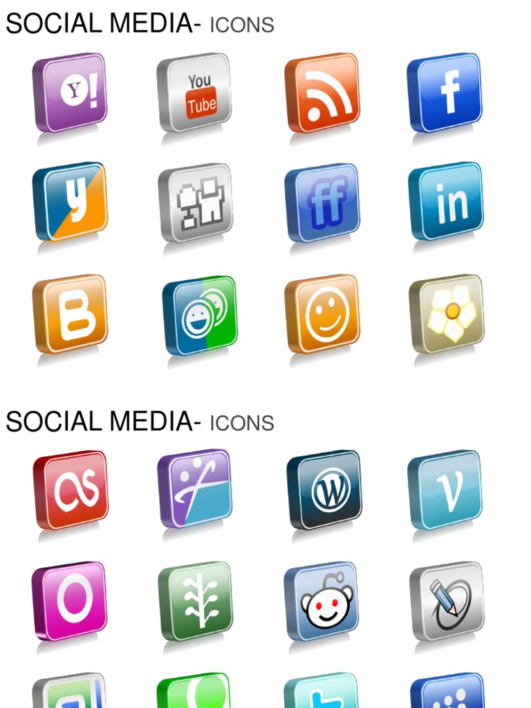 Social Media Icons Powerpoint Presentation Slides | PDF