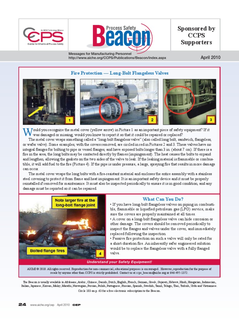Sponsored by Ccps Supporters: Fire Protection - Long-Bolt Flangeless ...
