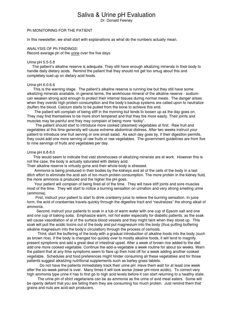 PH EVALUATION PDF | PDF | Alkaline Diet | Stress (Biology)