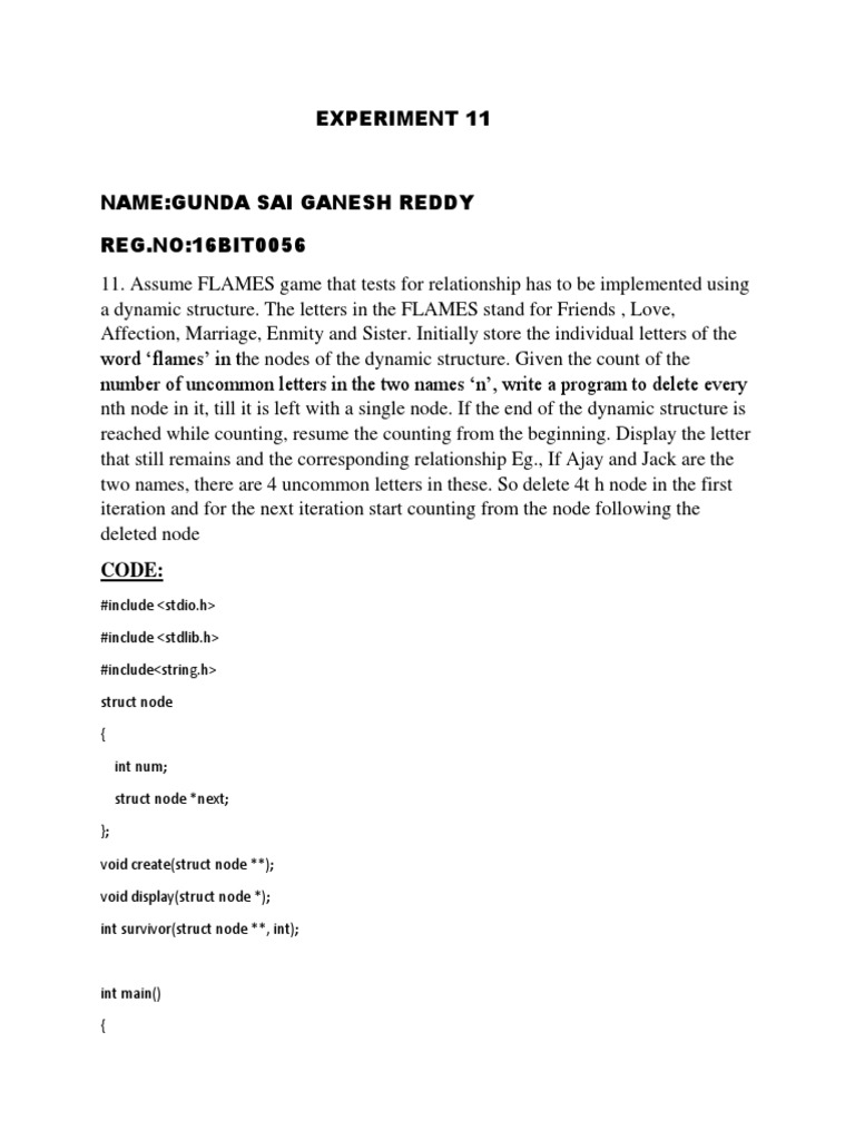 16bit0056 - Circular Singly Link List | PDF | Computer Programming ...