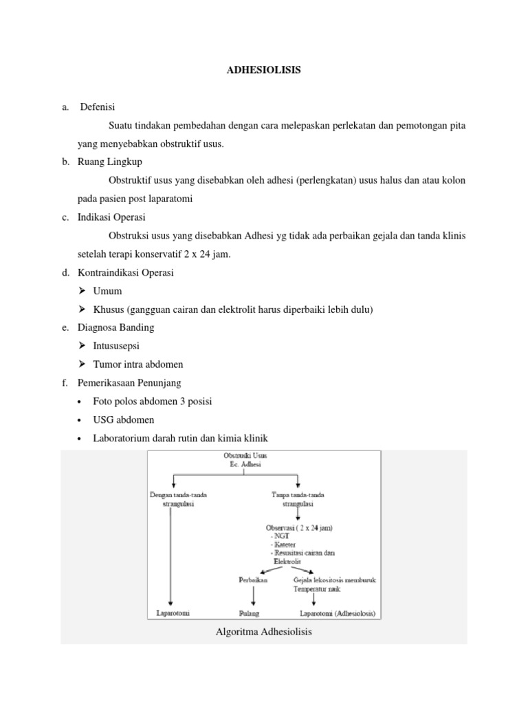 ADHESIOLISIS | PDF