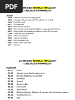 Daftar ICD IX Dan X | PDF