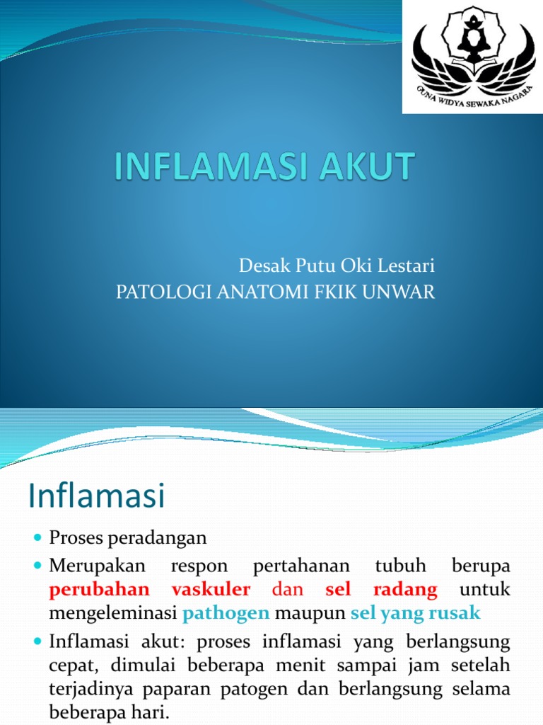 (Kuliah 1) Inflamasi Akut | PDF