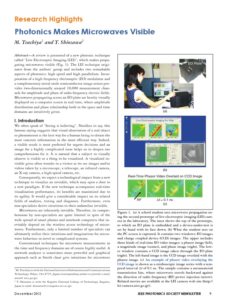 Photonics Makes Microwaves Visible | PDF | Microwave | Metamaterial