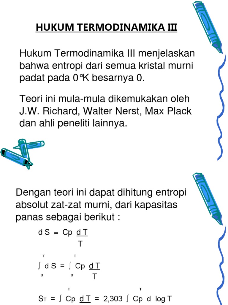 Hukum Termodinamika III | PDF