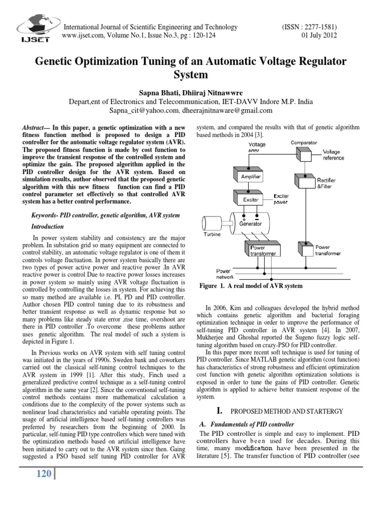 Avr PDF | PDF | Control Theory | Genetic Algorithm