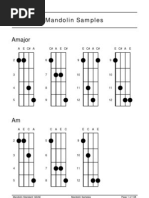 Octave Mandolin or Bouzouki Chord Chart | Chord (Music) | Scale (Music)