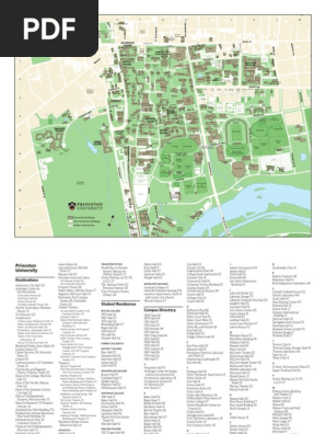 Princeton Campus Map Princeton NJ Maps | Map Of Princeton University