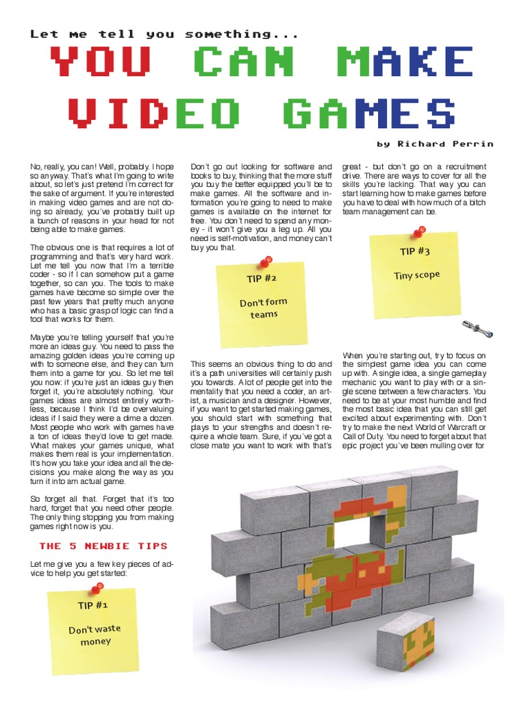 Make Video Games | PDF | 2 D Computer Graphics | 3 D Computer Graphics