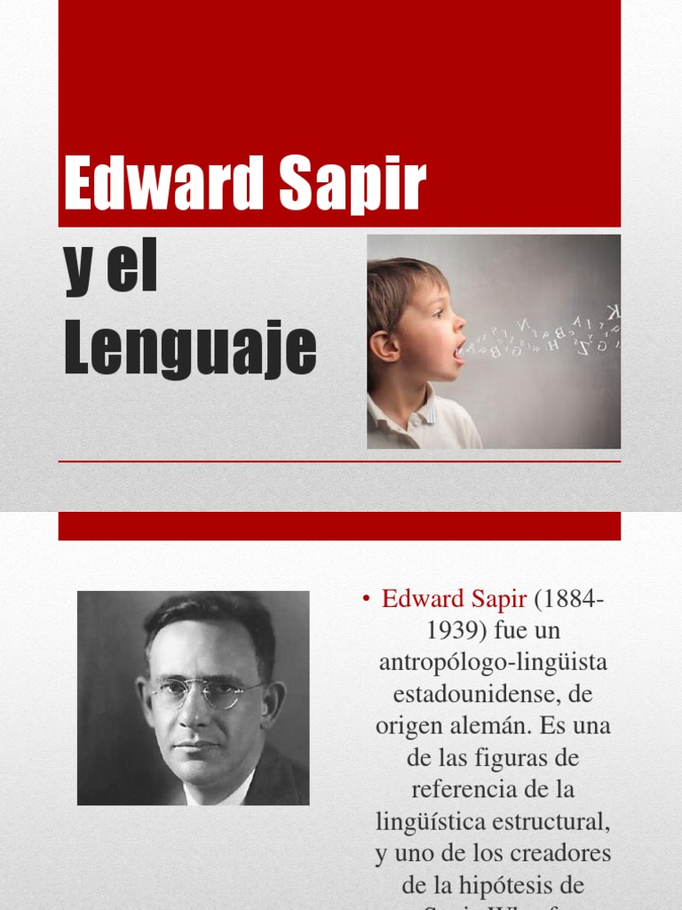 Edwar Sapir y El Lenguaje | PDF | Comunicación | Razón