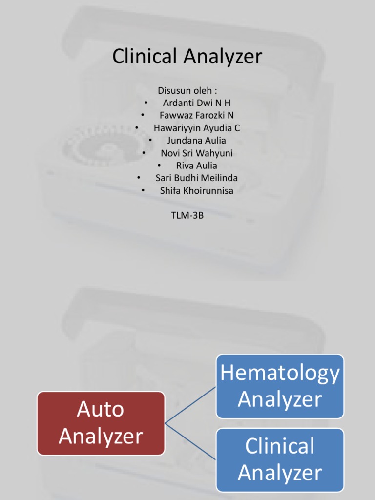 Clinical Analyzer Pdf